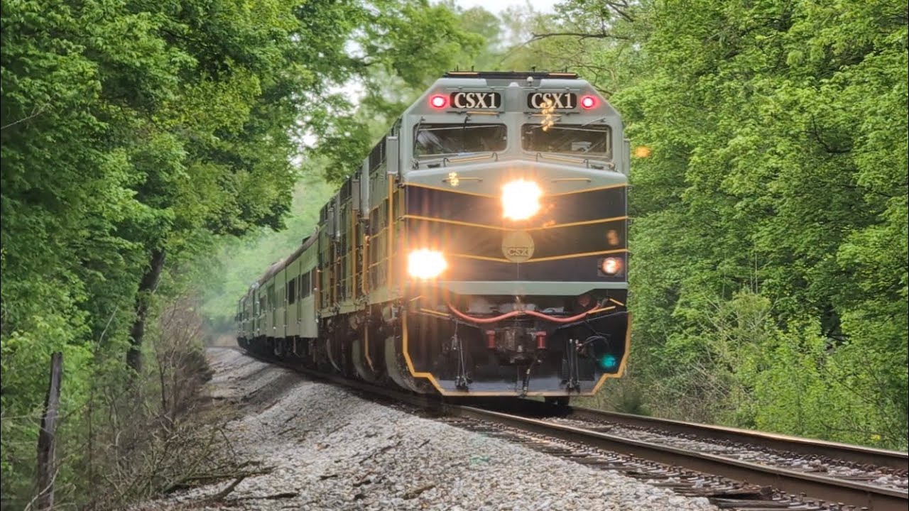 Chasing CSX's Kentucky Derby Train Special Part 5 [(Final) Simpsonville ...