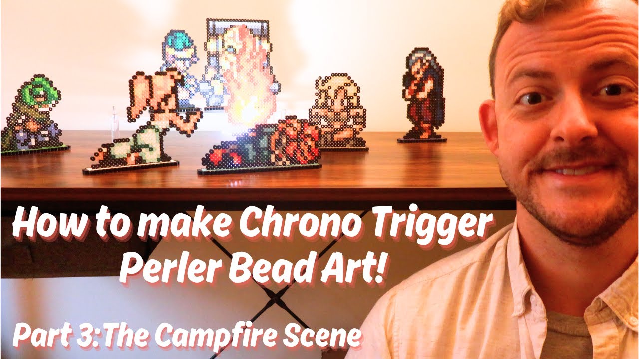 How to make the Chrono Trigger Perler Bead Art! Part 3: Campfire Scene ...