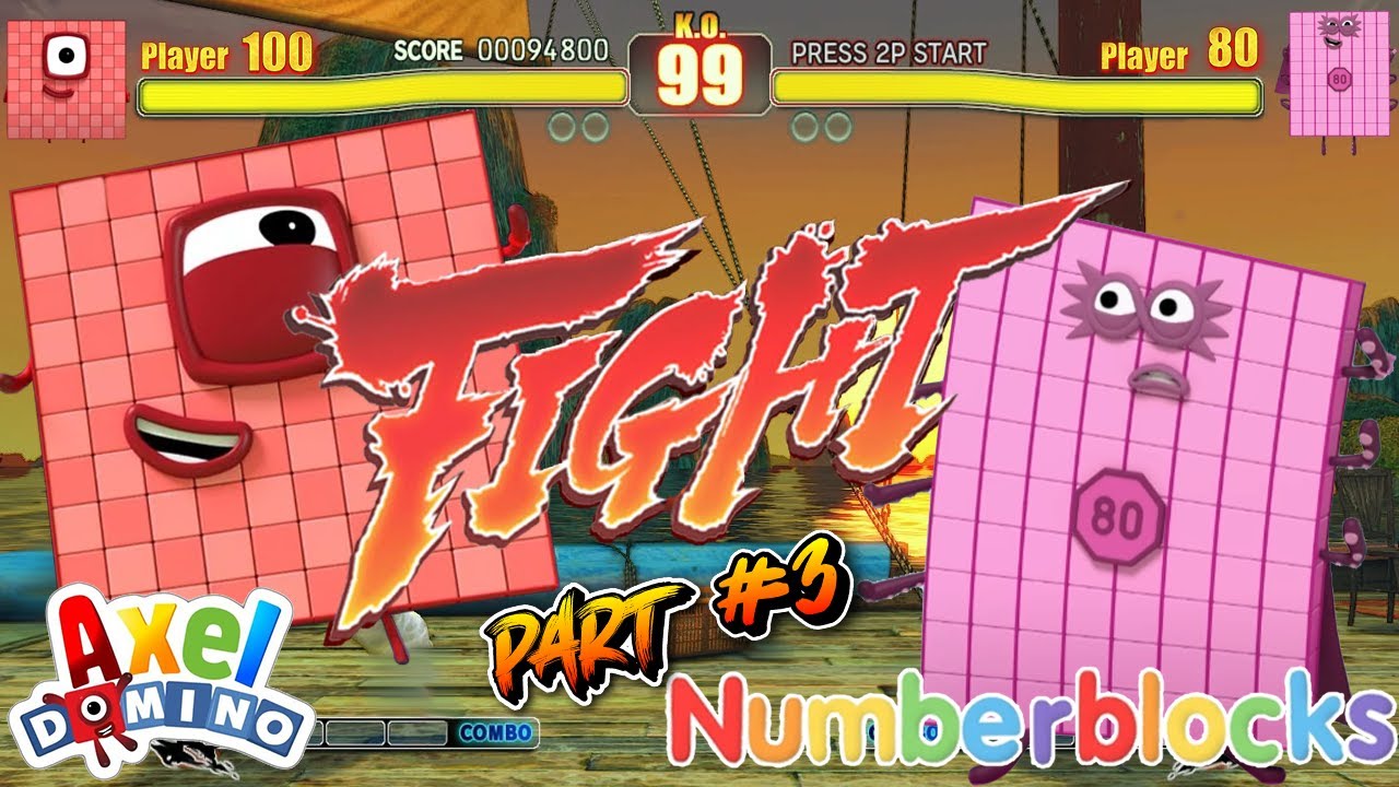 Numberblocks Fight part3 - YouTube