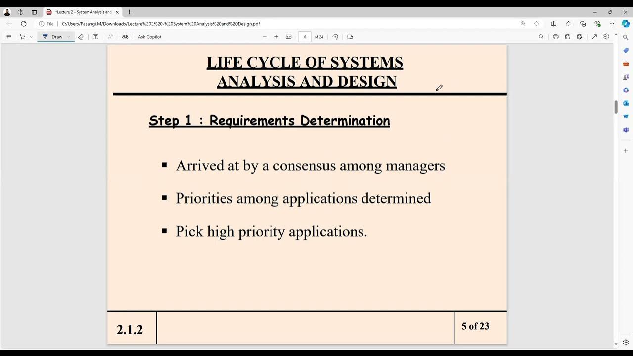 ICT 1213 System Analysis and Designing - Lecture 2 - YouTube