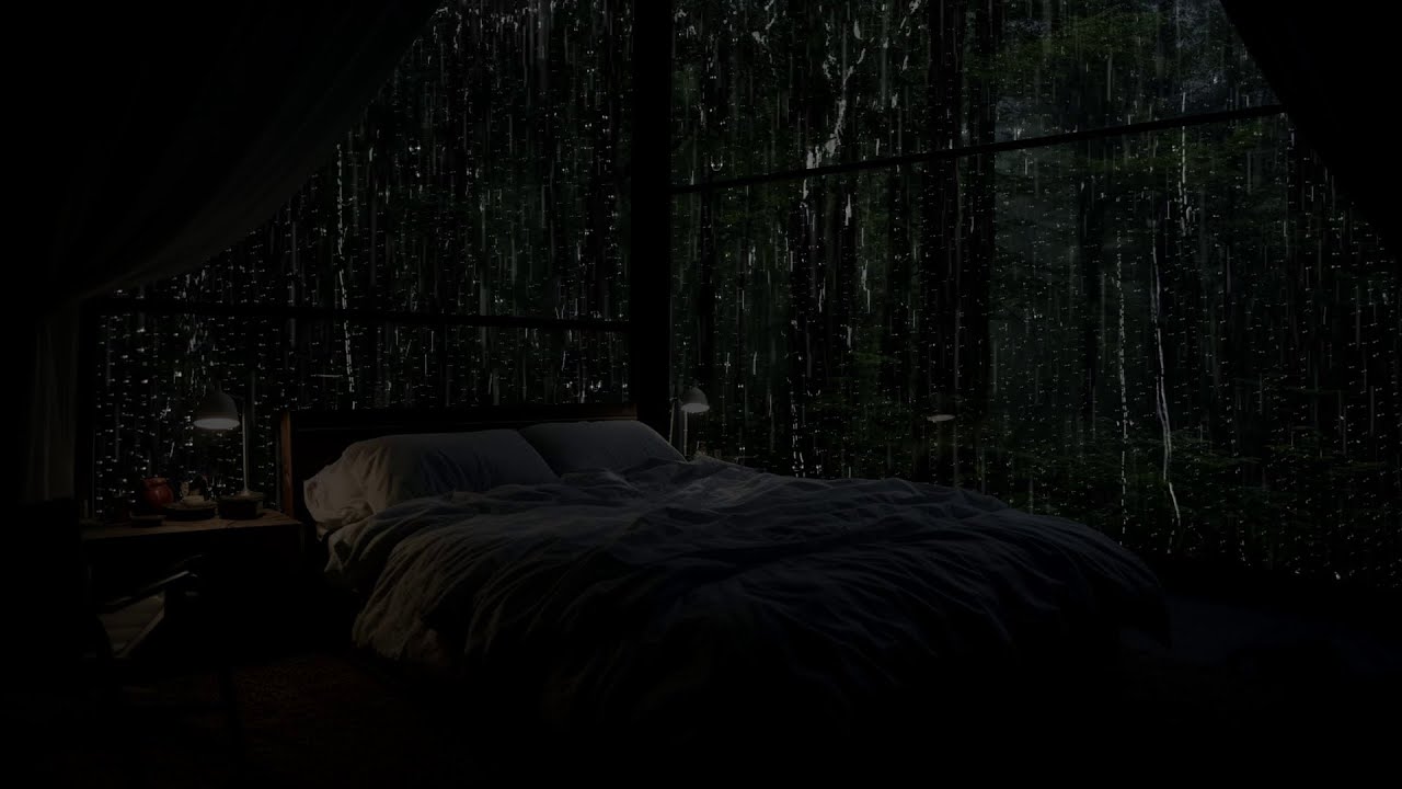Relaxing Rain Sounds for Ultimate Sleep | Cozy Bedroom Rain Ambience ...