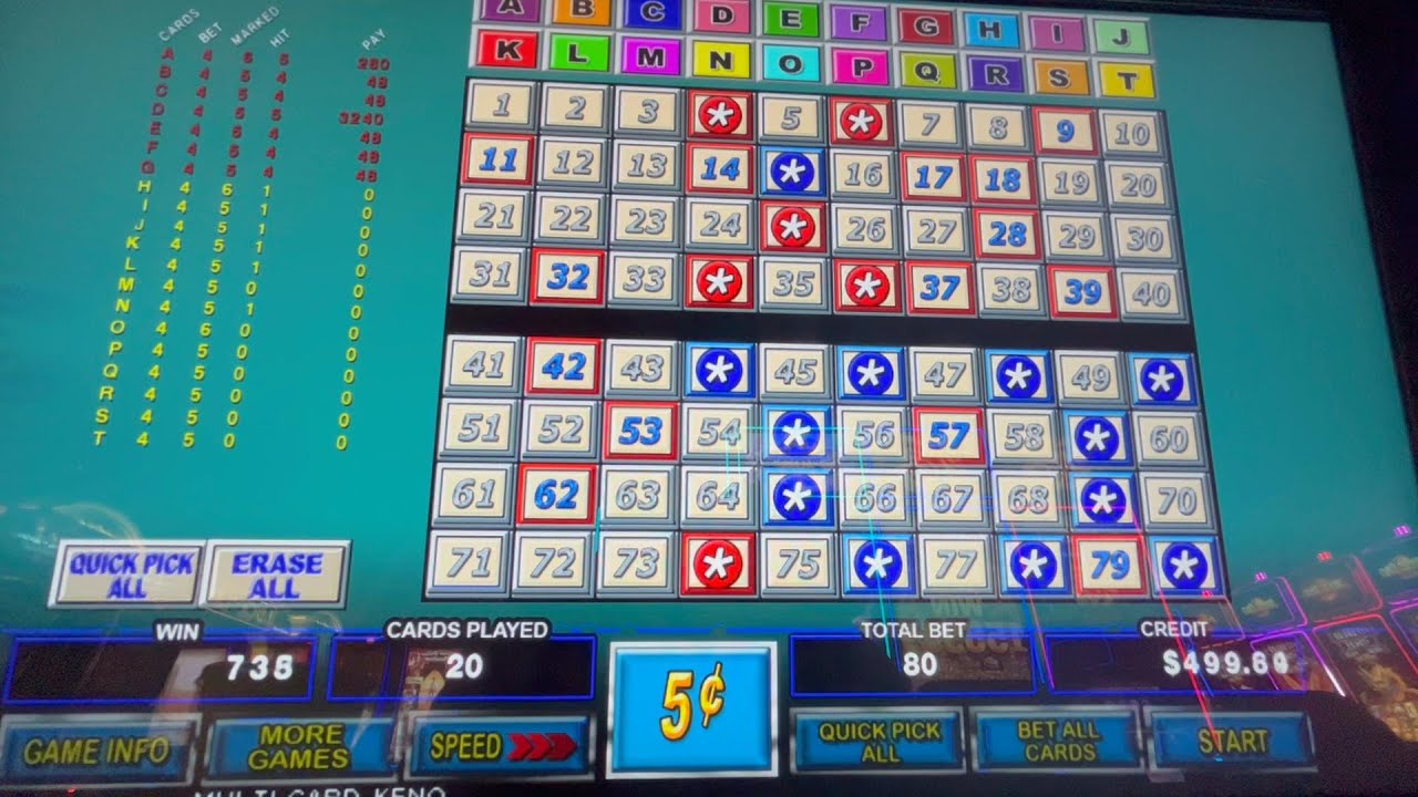 KENO - Hitting the 5 Spots! - YouTube