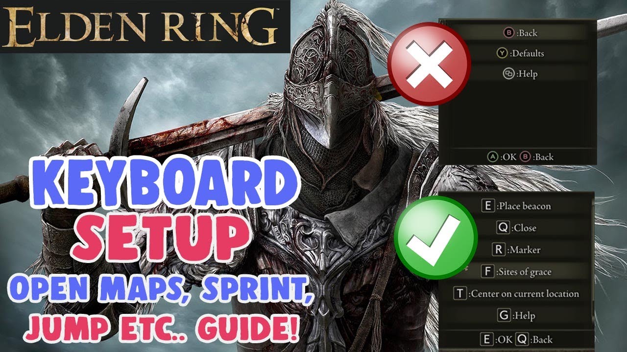 Elden Ring PC Keyboard Setup Fix | How To Disable controller prompt ...