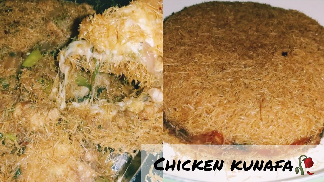 CHICKEN KUNAFA | spicy and cheesy kunafa recipe 🥀 | @linuzz kitchens ...