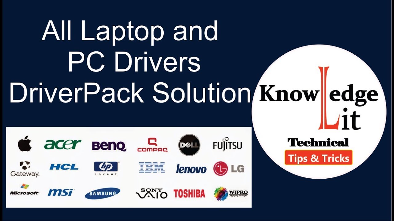 How To Download And Install Drivers For All Laptop and Pcs - YouTube