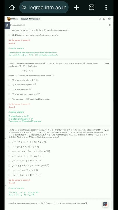 Week-7 Maths 2 Graded Assignment of BS Program of IIT Madras #iitm #datascience - YouTube