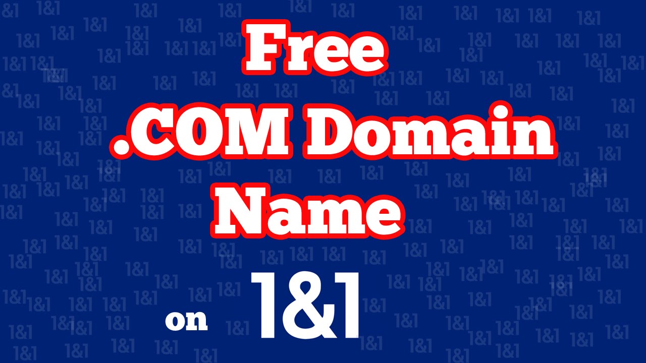 Free .COM domain name for 1 year from 1and1.com [New users] - YouTube