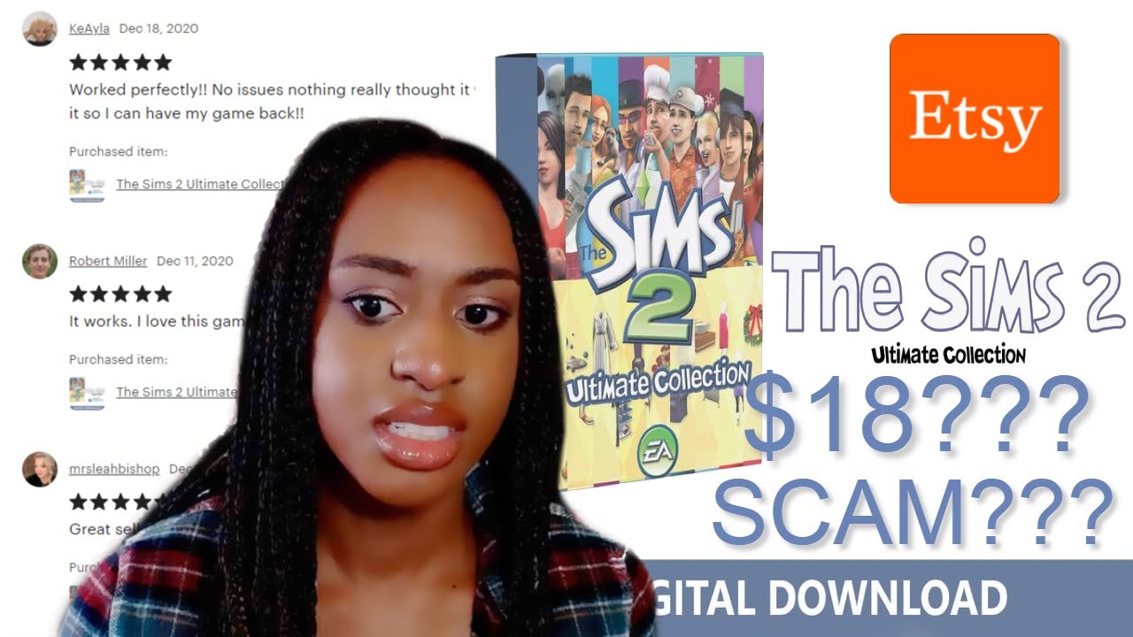 I bought The Sims 2 Ultimate Collection on Etsy - YouTube