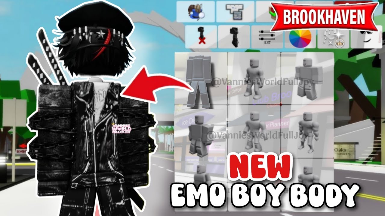 **NEW EMO BOY BODY** FOR BROOKHAVEN 🏡RP ROBLOX 🖤🤘 - YouTube