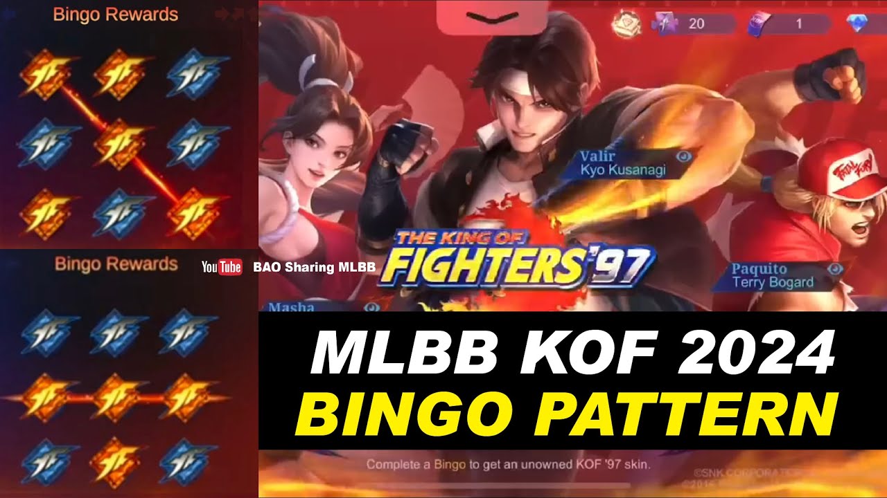 NEW KOF SKIN 2024 BINGO PATTERN | Mobile Legends Bang Bang - YouTube