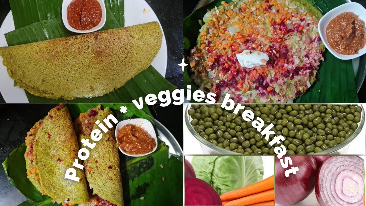recipe 327 | vegetable green moong dosa | pesarattu with vegetables ...