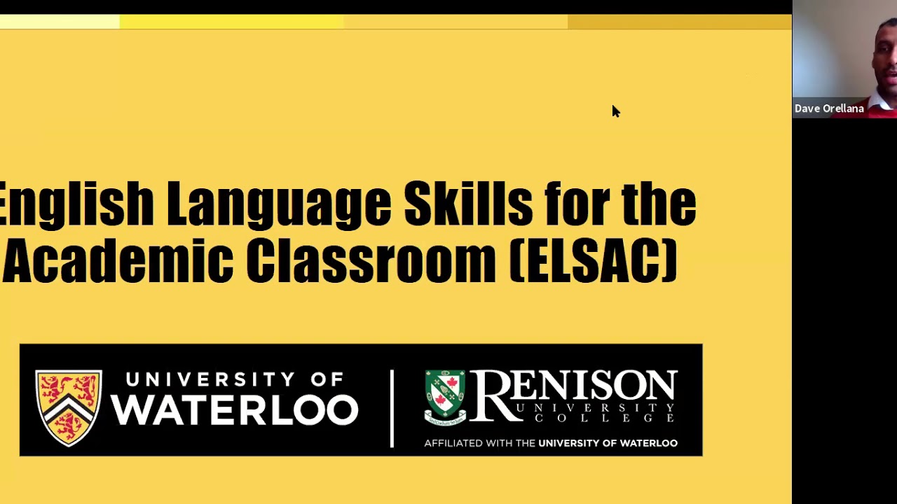 Estudia inglés online en la U de Waterloo - YouTube
