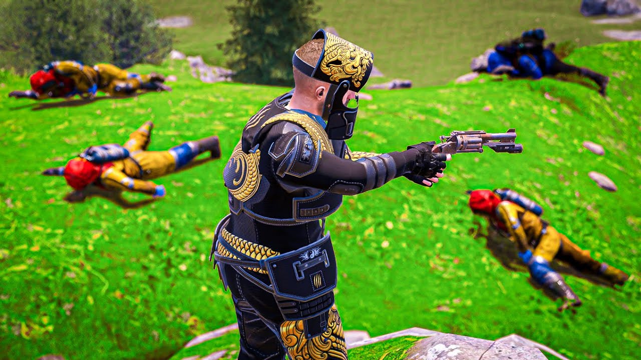 Counter-Raiding with HIGH CALIBER REVOLVER is the best 🤠 - Rust Solo ...