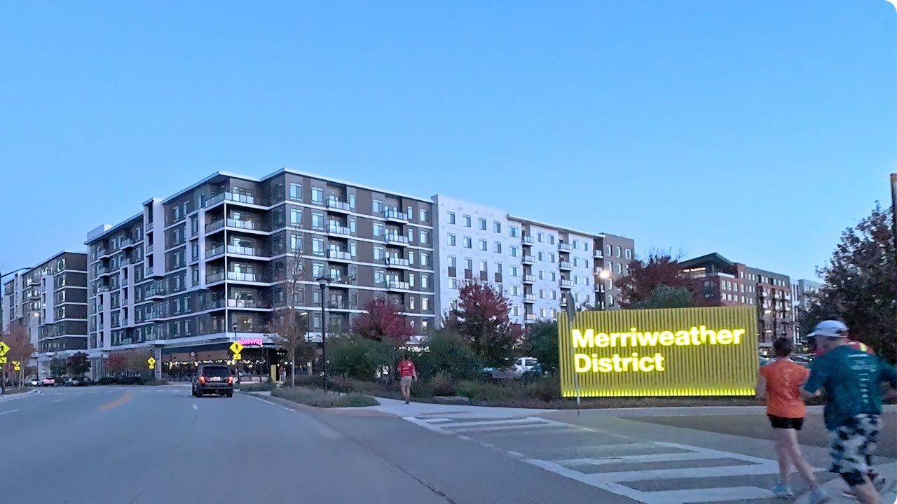 Merriweather District Driving Tour | Dining & Park Areas | City Driving ...