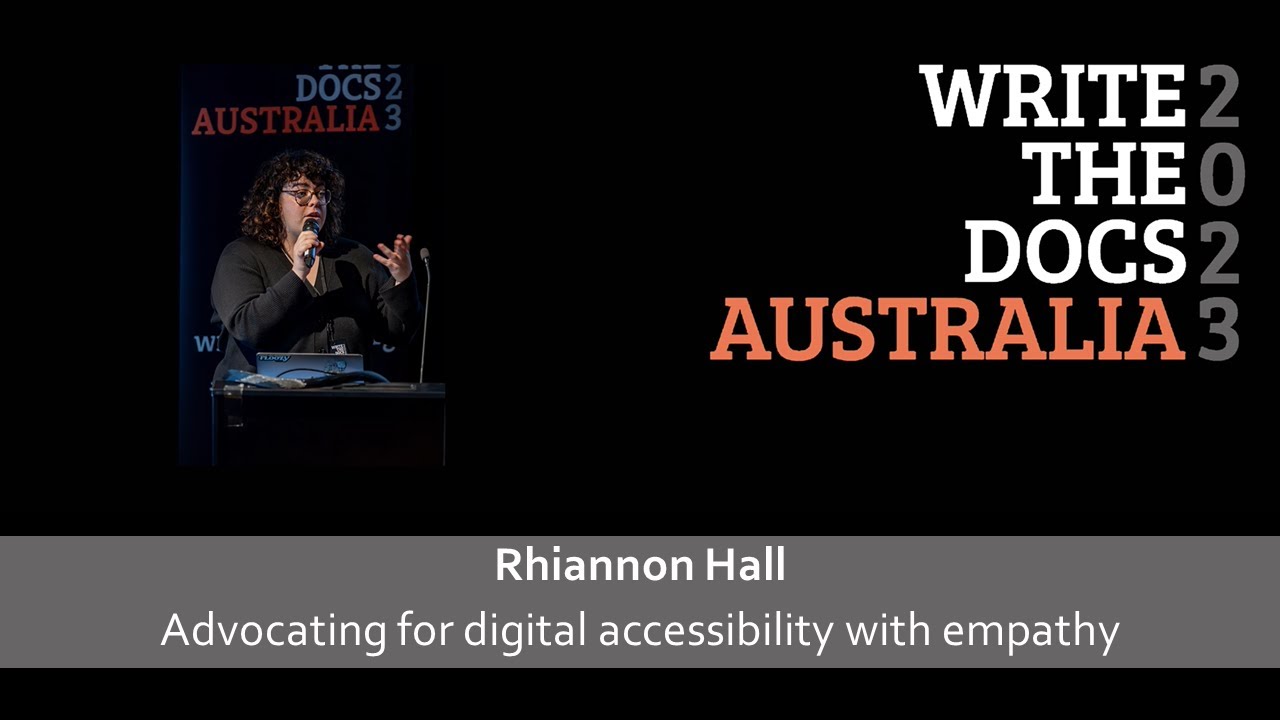 Rhiannon Hall - Advocating for digital accessibility with empathy - YouTube