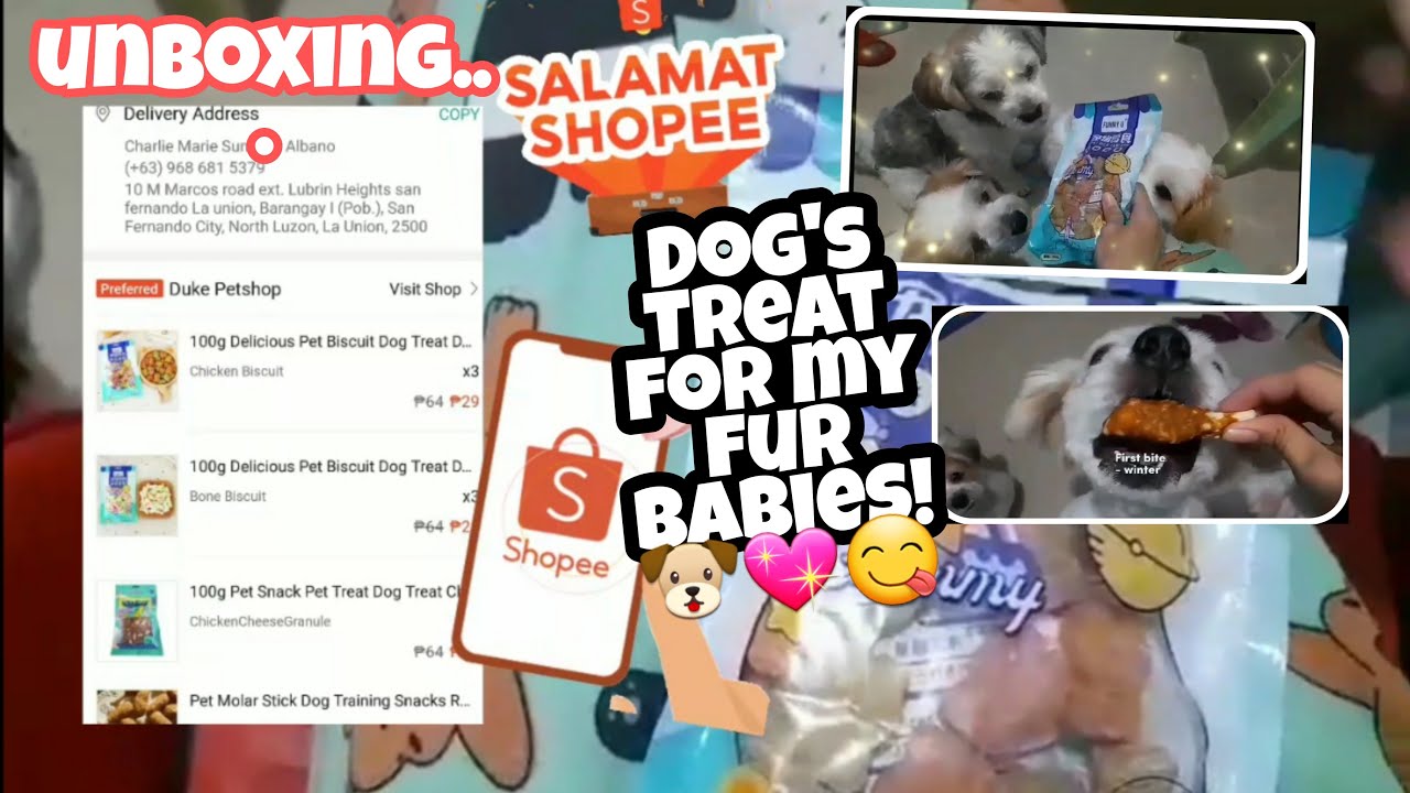 UNBOXING DOG TREATS FROM SHOPEE! - YouTube