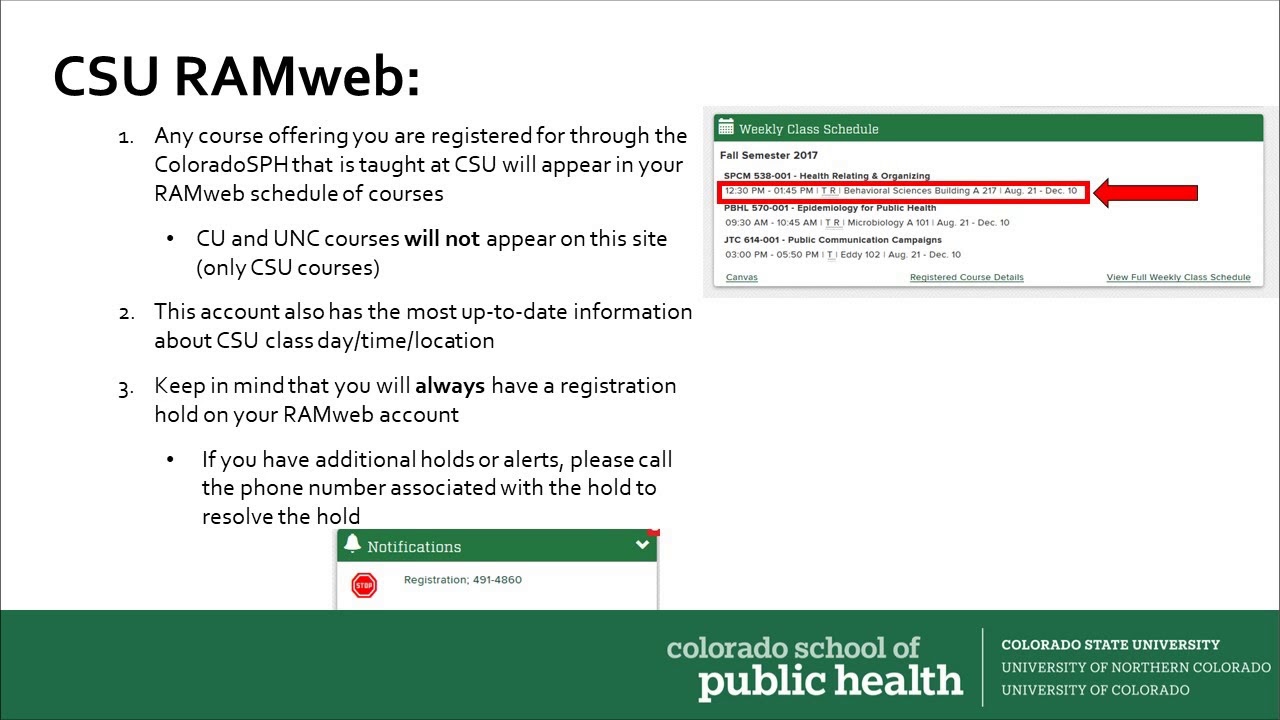 Using your CSU RAMweb account - YouTube
