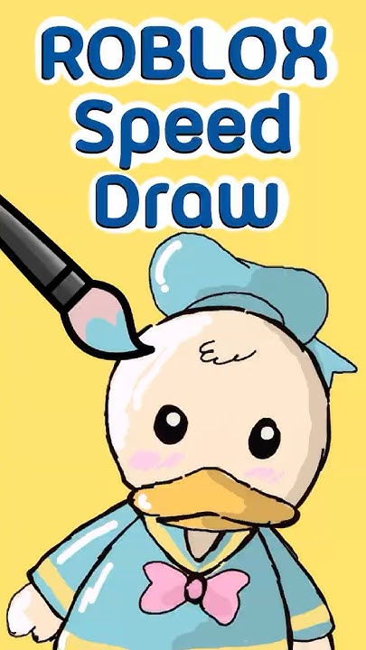ROBLOX Speed draw : โดนัลด์ ดั๊ก #roblox #robloxspeeddraw #วาดรูปในโร ...