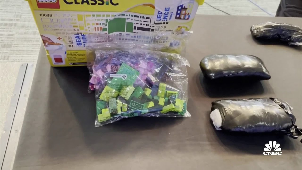 DEA seizes 15,000 rainbow fentanyl pills hidden inside of Legos - YouTube