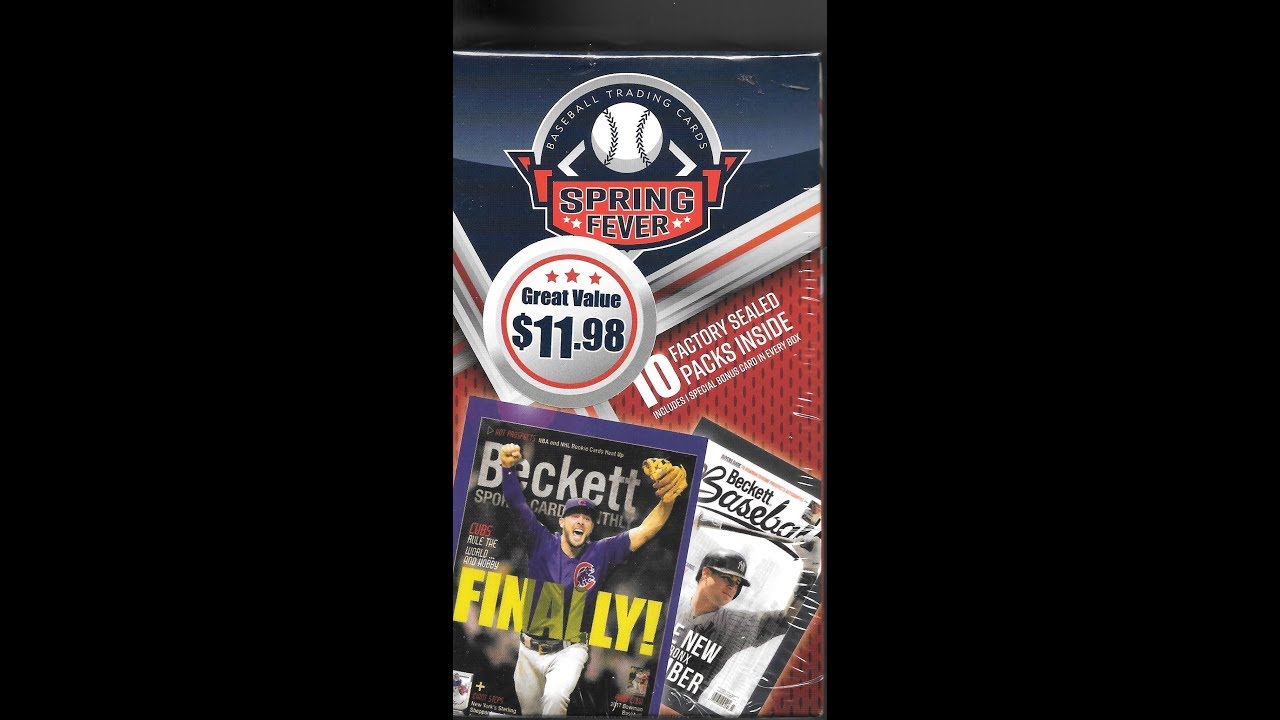 Spring Fever Baseball Retail Box Break / 10 Packs - YouTube