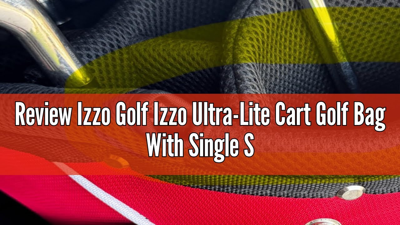 Review Izzo Golf Izzo Ultra-Lite Cart Golf Bag With Single Strap ...
