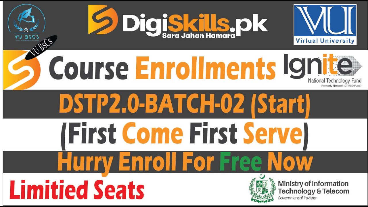 Digiskills New Batch Enrollment DSTP 2.0 Batch 02 Enrollment Start How to apply Digiskill ...
