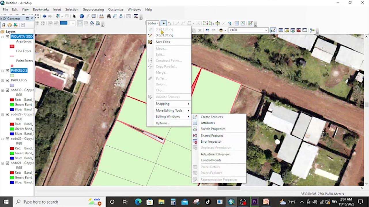 How to Fix Topology Error On ArcGIS software when digitizing parcel ...