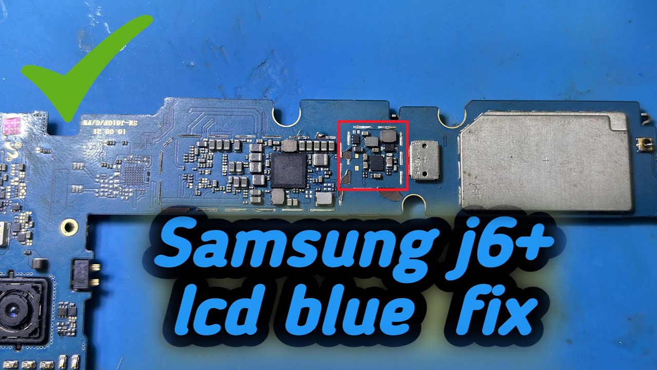 samsung lcd blank screen blue fix || Samsung j6+ lcd blue - YouTube