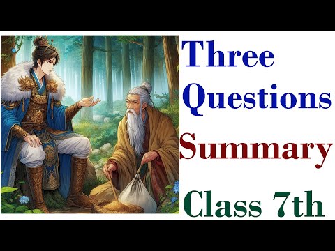 Three Questions Class 7 - YouTube