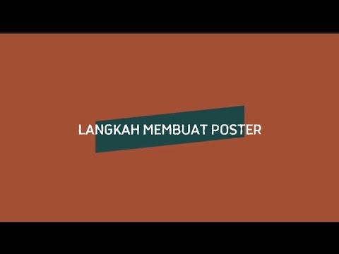 TUTORIAL MEMBUAT POSTER - YouTube