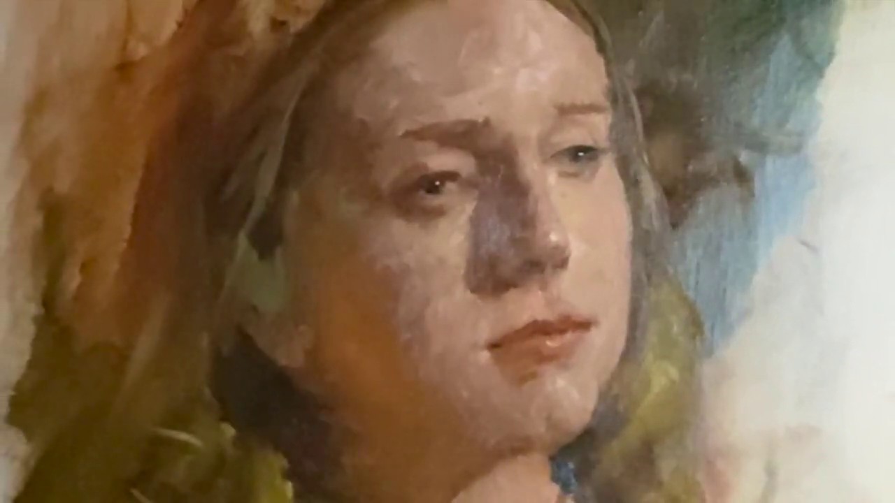 Alla Prima Portrait Demonstration in Oil - Video #1 - YouTube
