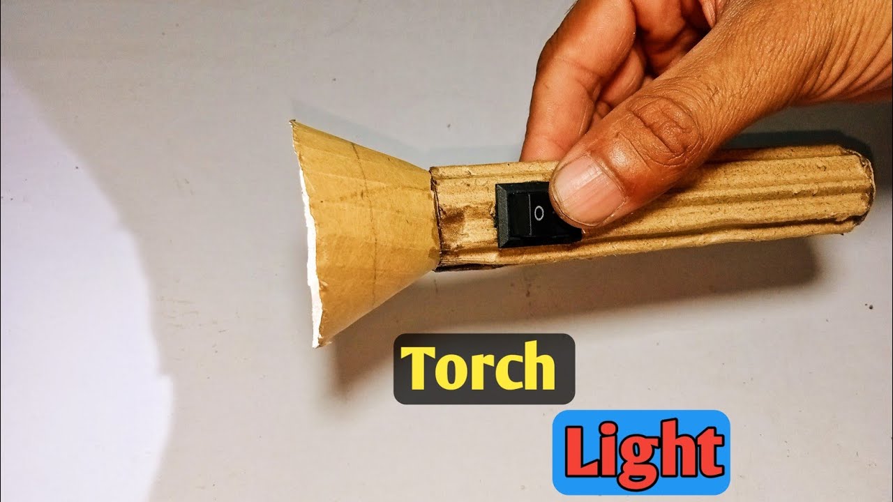 Fantastic Idea With CARDBOARD | Make A Torch Light with Cardboard at ...