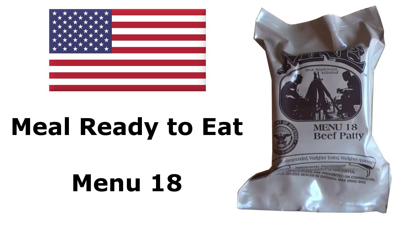MRE Meal ready to eat Menu 18 INSPDATE 2013 - YouTube