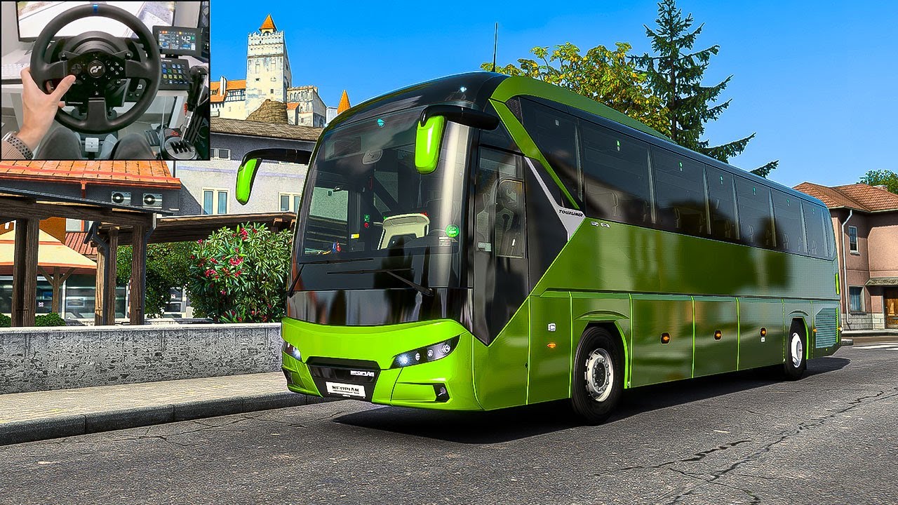 🚌 EURO BUS SIMULATOR 2 - LA ROUMANIE EN NEOPLAN C13 TOURLINER (Euro ...
