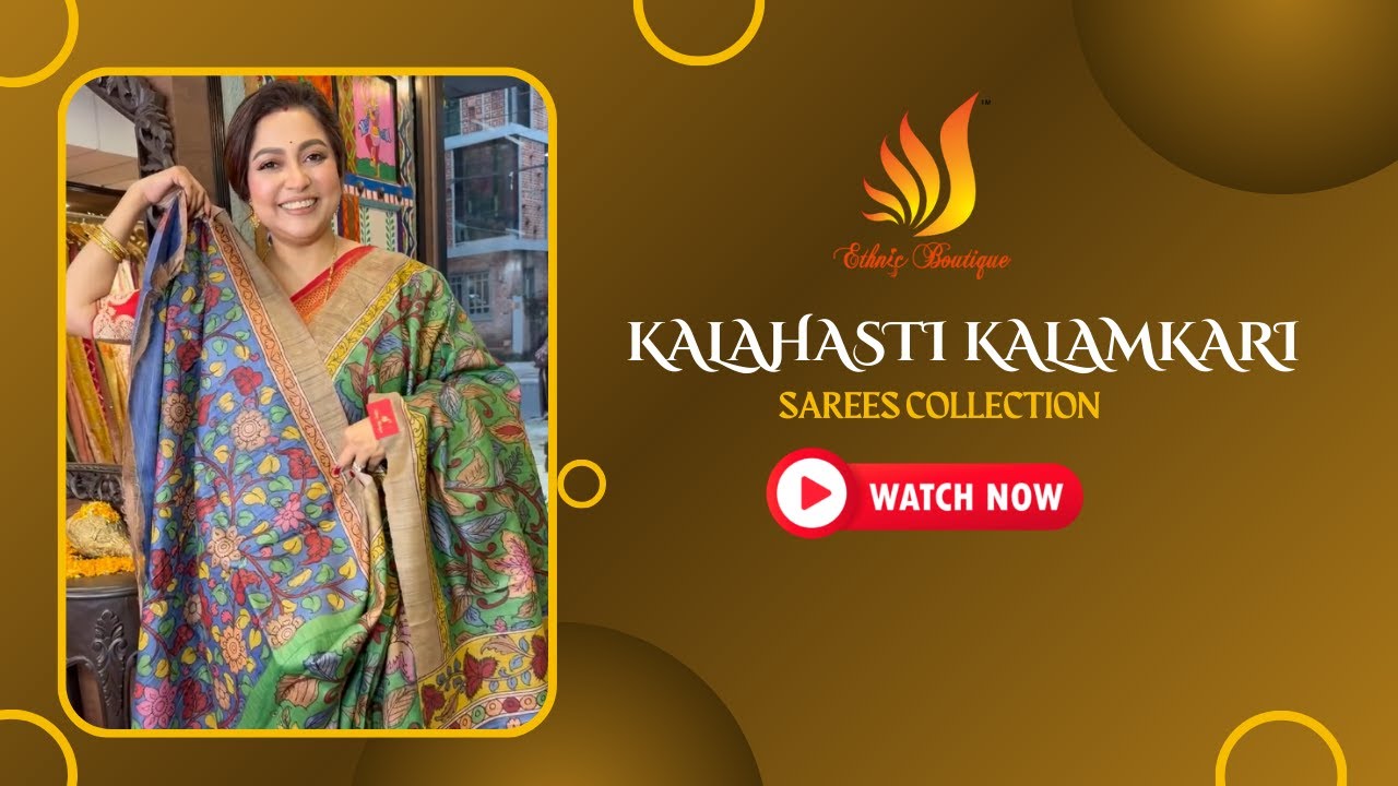 Kalahasti Kalamkari Sarees Collection 💖 II WhatsApp Booking No ...
