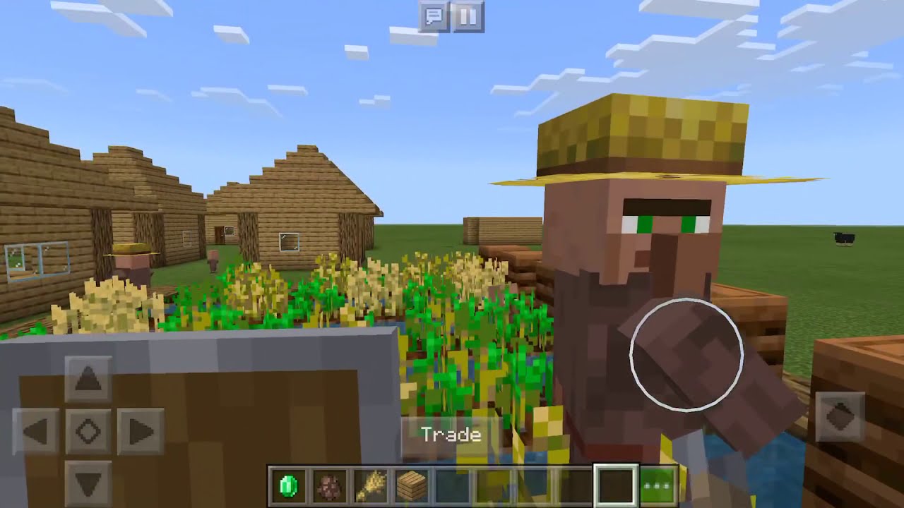 Trading with the villagers - YouTube