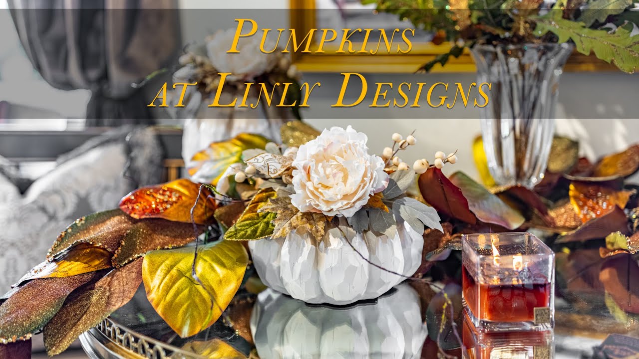 Custom Decorative Pumpkins, White Home Pumpkins, Luxury Fall Decor ...
