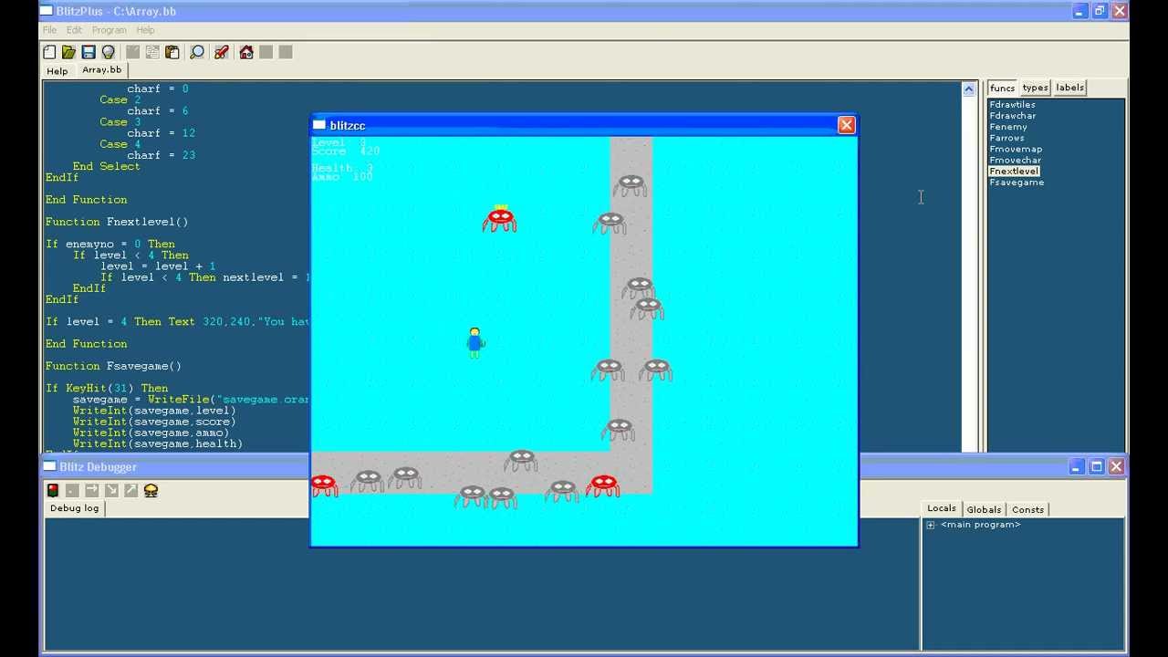 Advanced BlitzPlus Tutorial 14 - Creating an RPG :Part 14: Saving the and Completing the Game ...