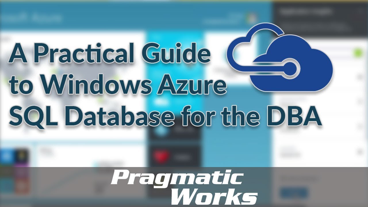 A Practical Guide To Windows Azure Sql Database For The Dba Youtube 3679
