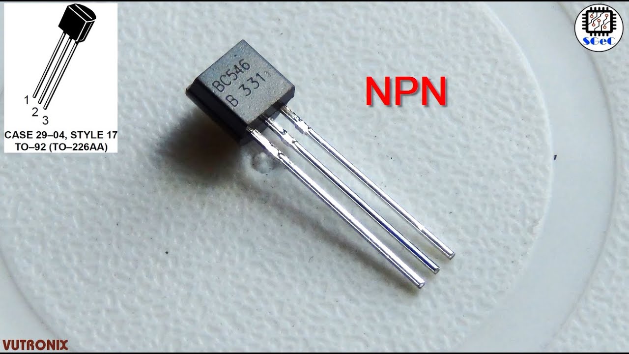 [SGeC] BC546 high-frequency NPN transistor 80V-0.1A-0.5W - YouTube
