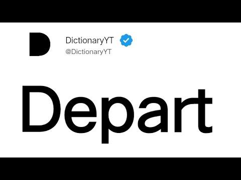 Depart Meaning in English - YouTube