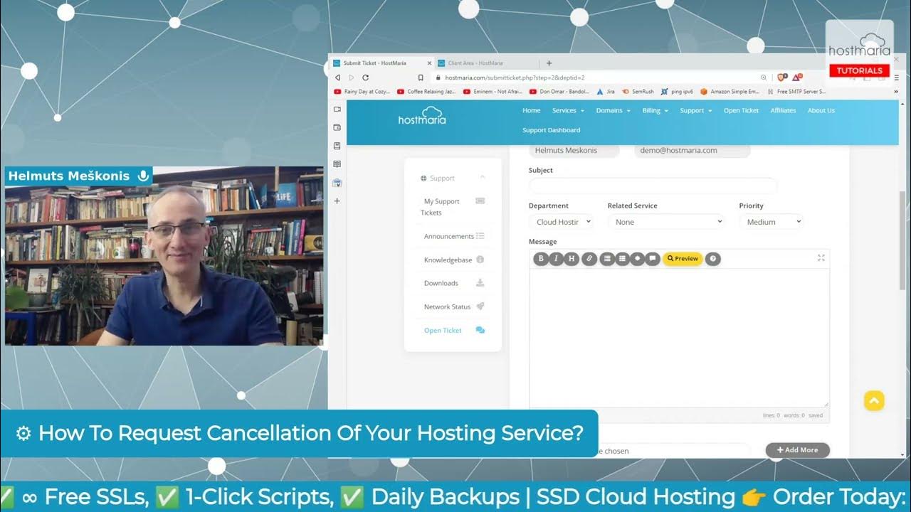 How To Request Cancellation Of Your HostMaria Hosting Service - YouTube