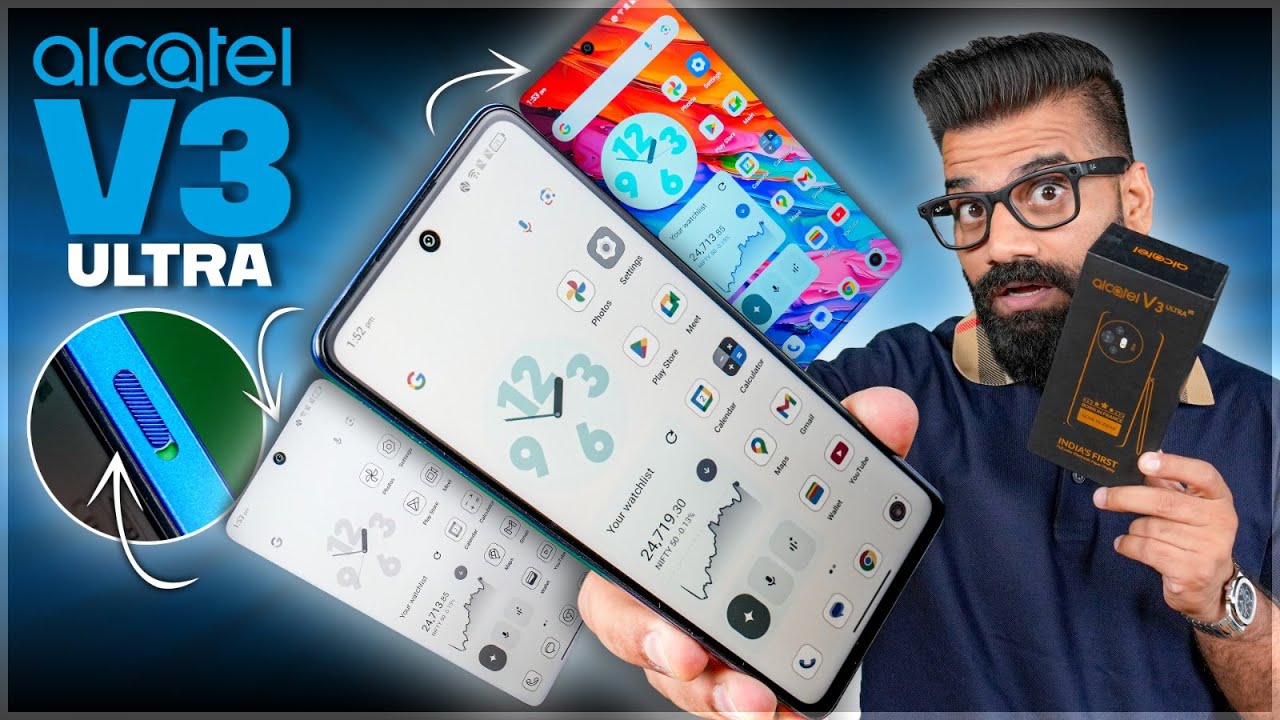 Alcatel V3 Ultra Unboxing & First Look - 4 Different Screens - NXTPaper ...