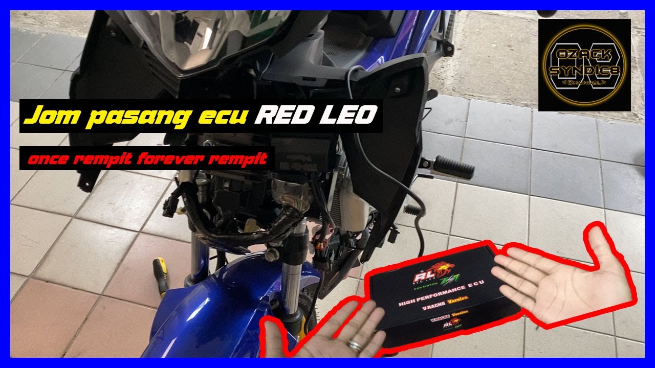 Cara pasang ecu Y15ZR l ECU RedLeo dari ESR - YouTube