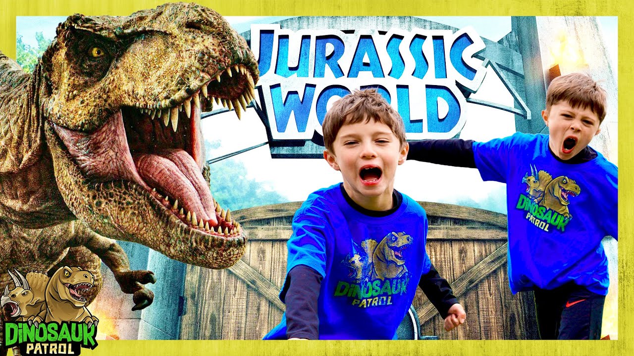 Giant T-Rex Dinosaur from Jurassic World | Dinosaur Patrol Rescue ...