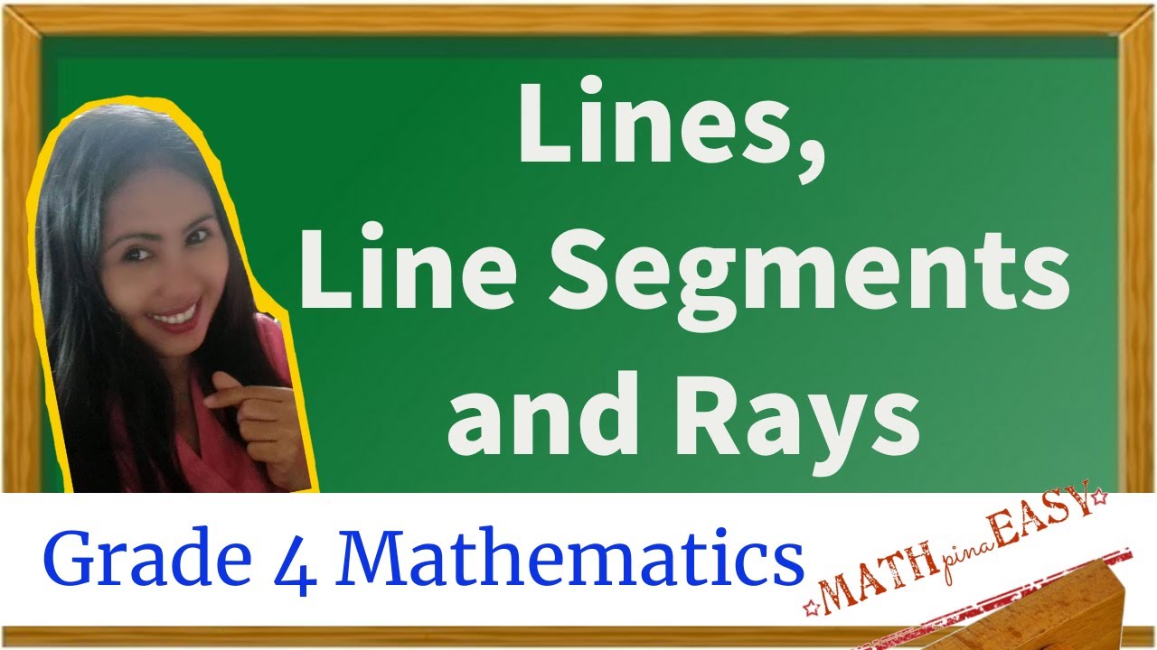 Lines, Line Segments and Rays - YouTube