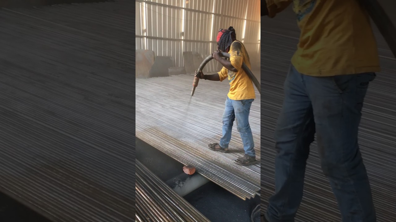 Copper Slag Blasting - YouTube