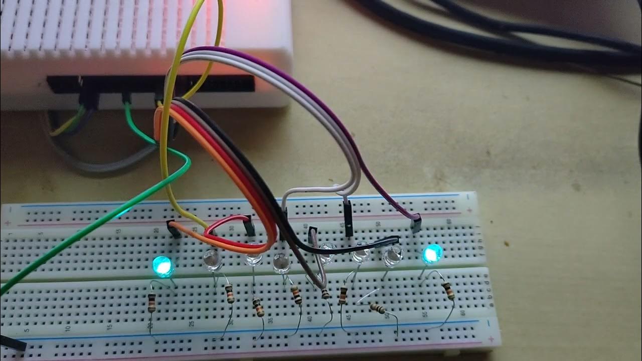Binary LED counter - YouTube