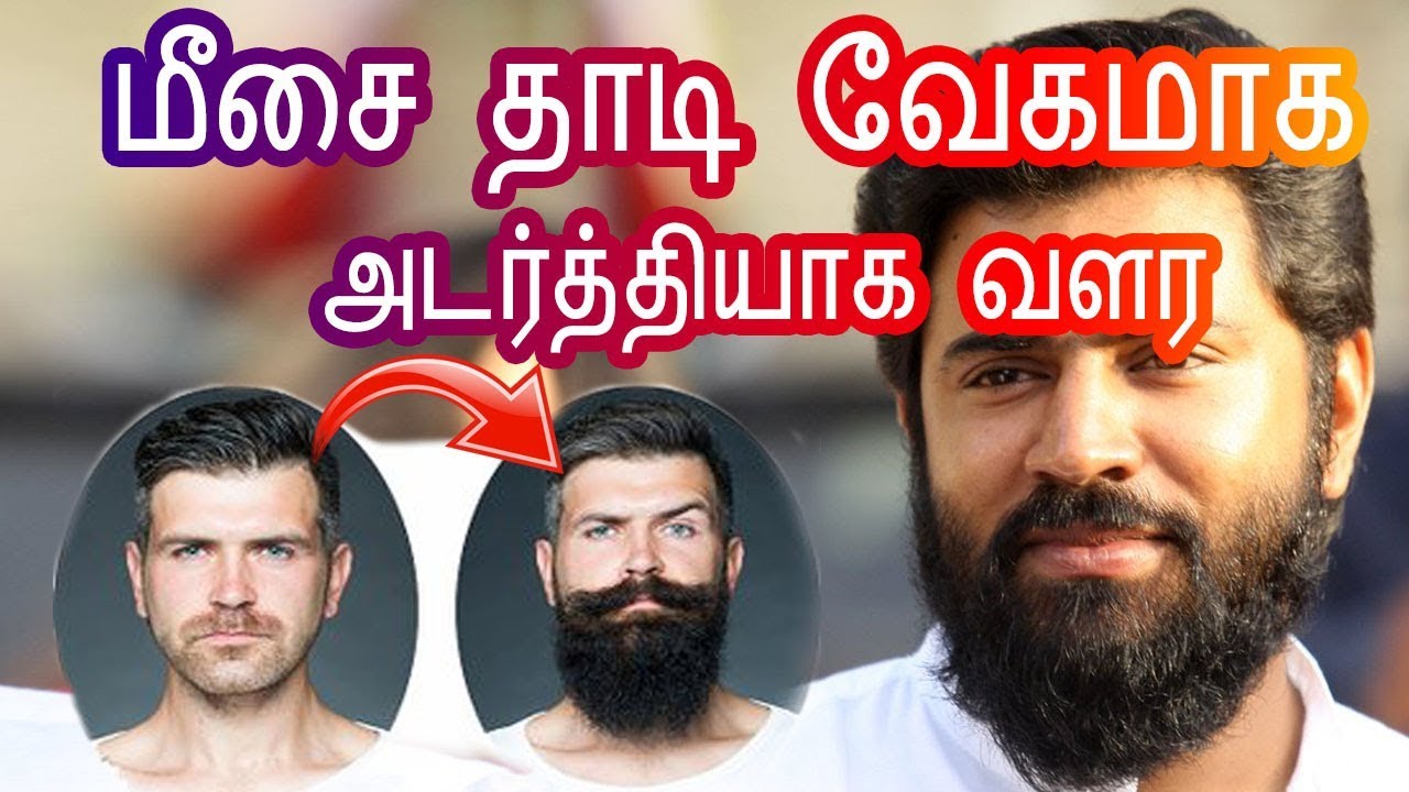 மீசை தாடி வேகமாக அடர்த்தியாக வளர - MEESAI THADI VALARA - Mustache ...