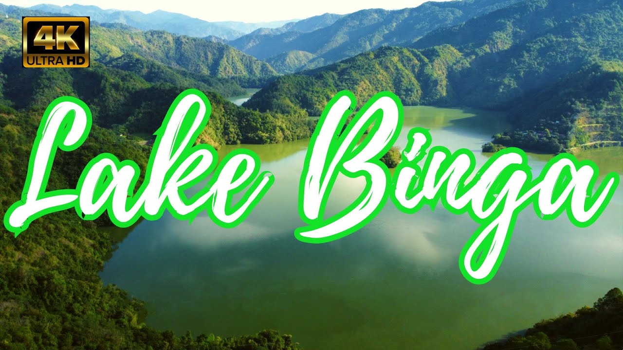 4k Let's Fly Around Lake Binga of Benguet,Philippines with Relaxation ...